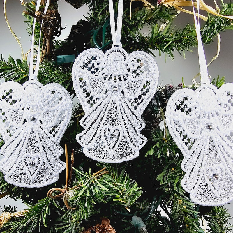 Lace Angel Ornament - Etsy