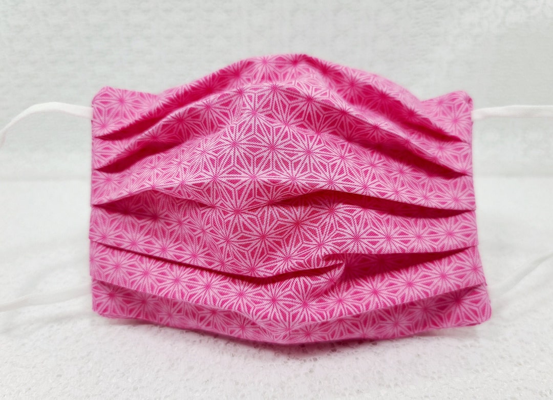 Adult Face Mask, 4 Layer Face Mask, Floral Print Face Mask, Cotton Face ...