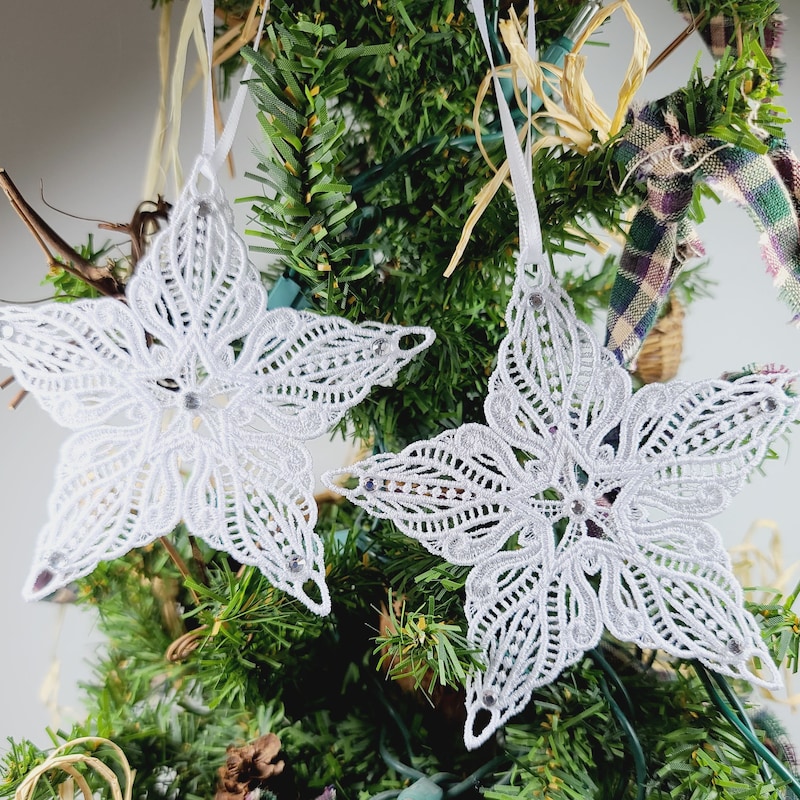 Lace Snowflakes - Etsy
