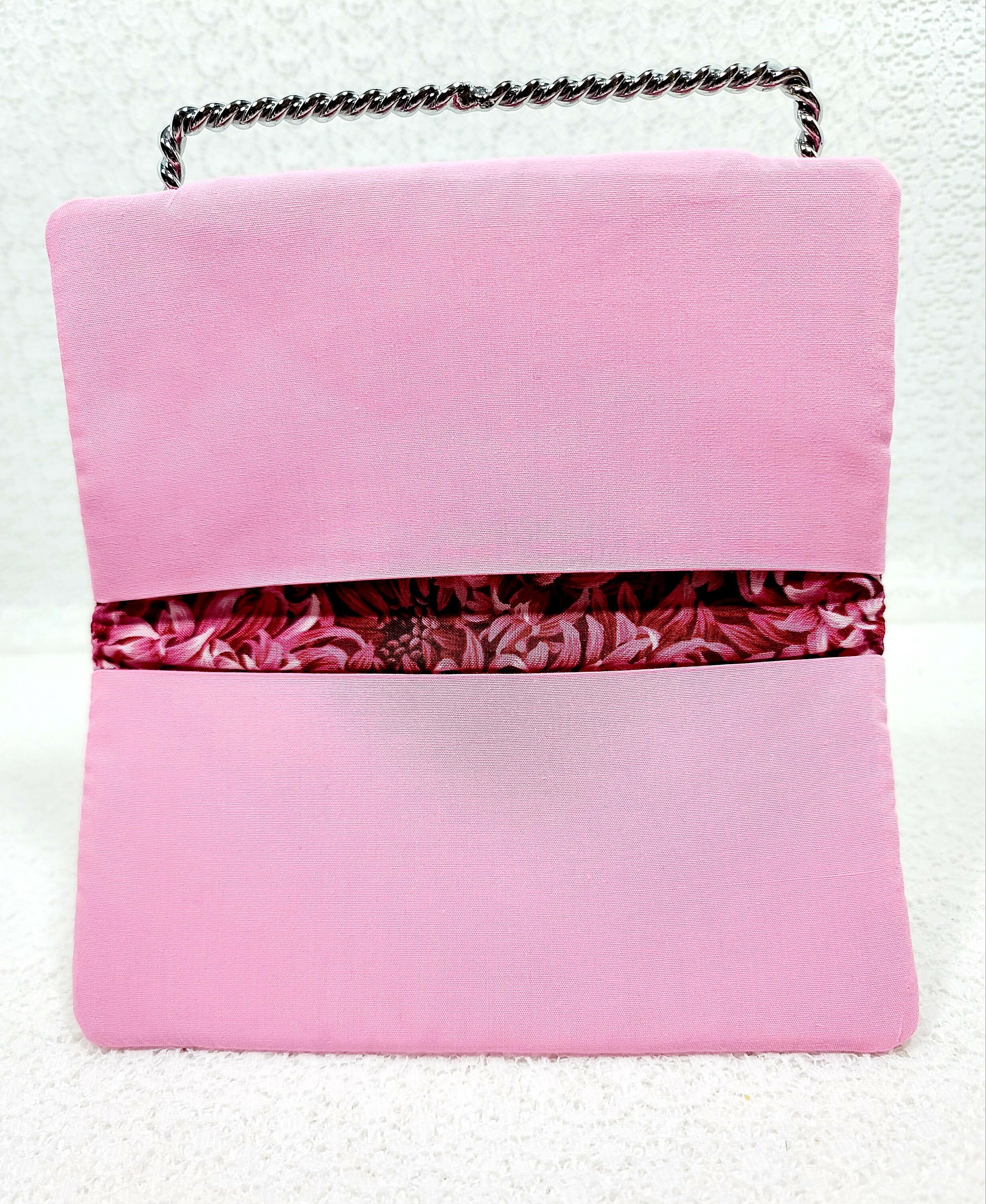 Quilted Checkbook Cover Pink Checkbook Cover Fabric - Etsy