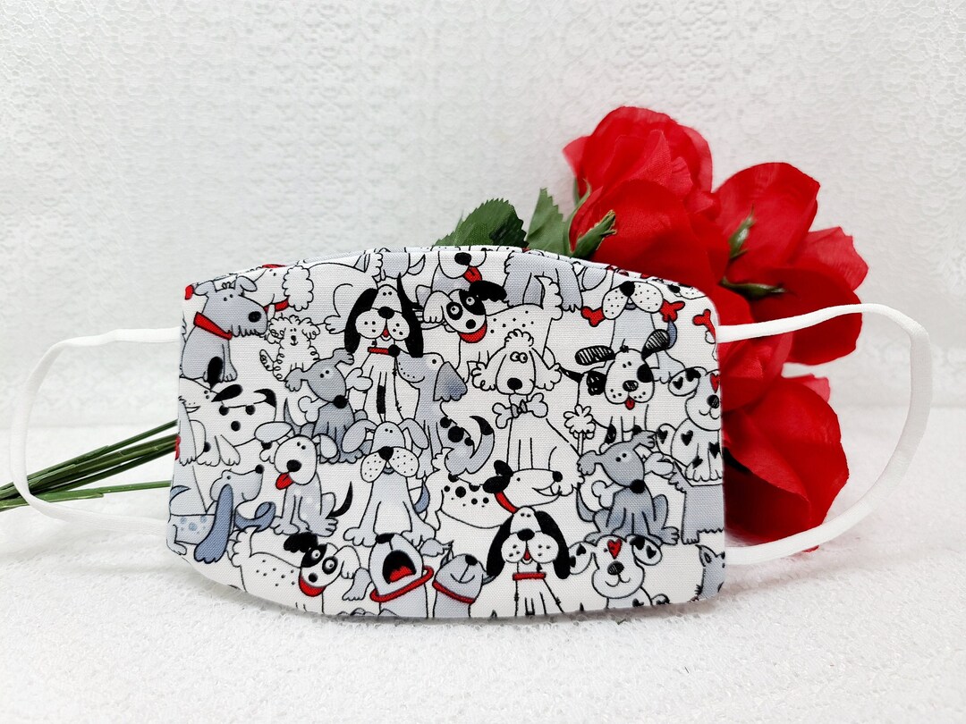 Adult Face Mask, Dog Face Mask, Cotton Face Mask, Face Covering ...