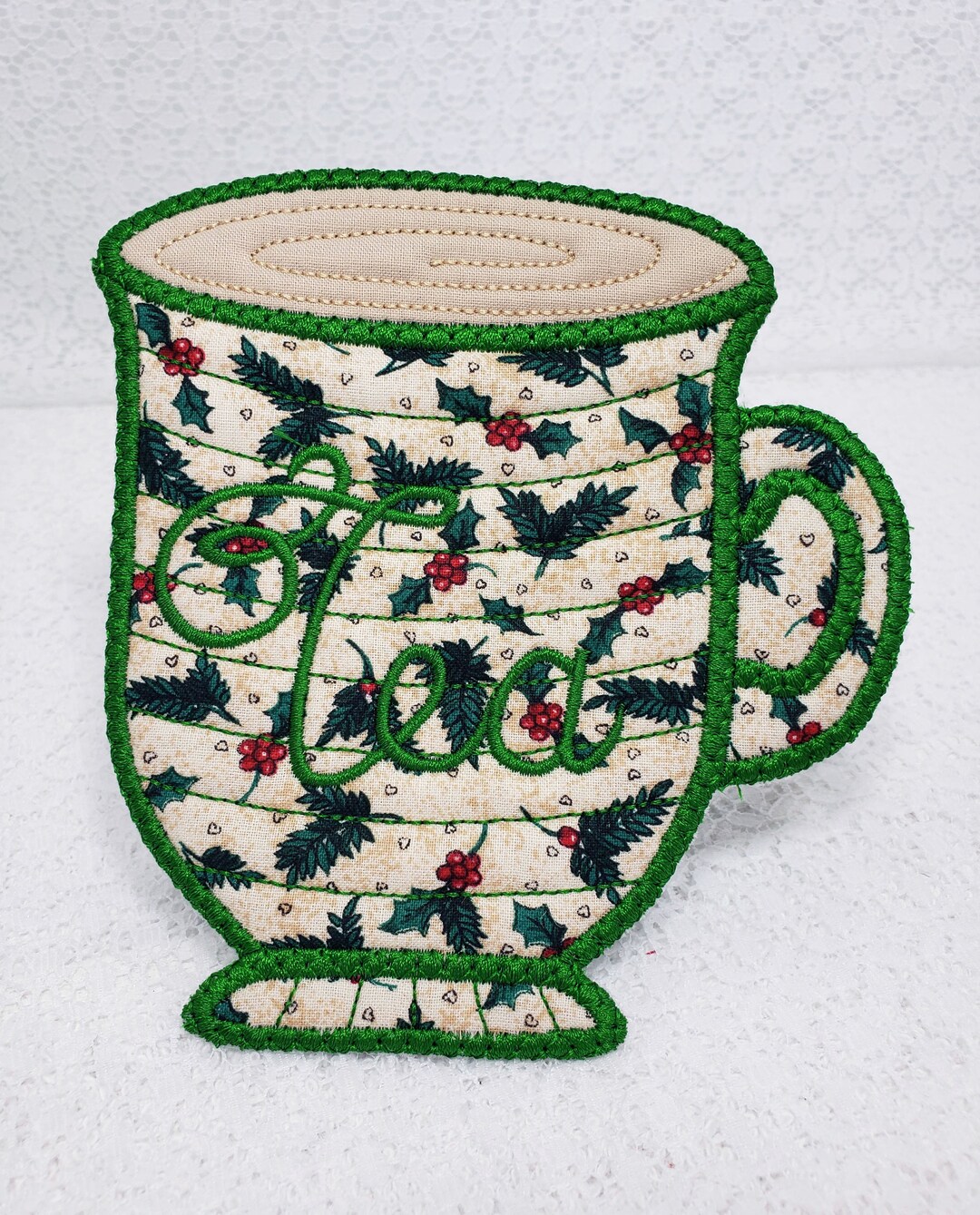 Tea Cup Mug Rugs (set of 4), Mug Rugs Quilted Mug Rugs Tea Mug Rugs ...