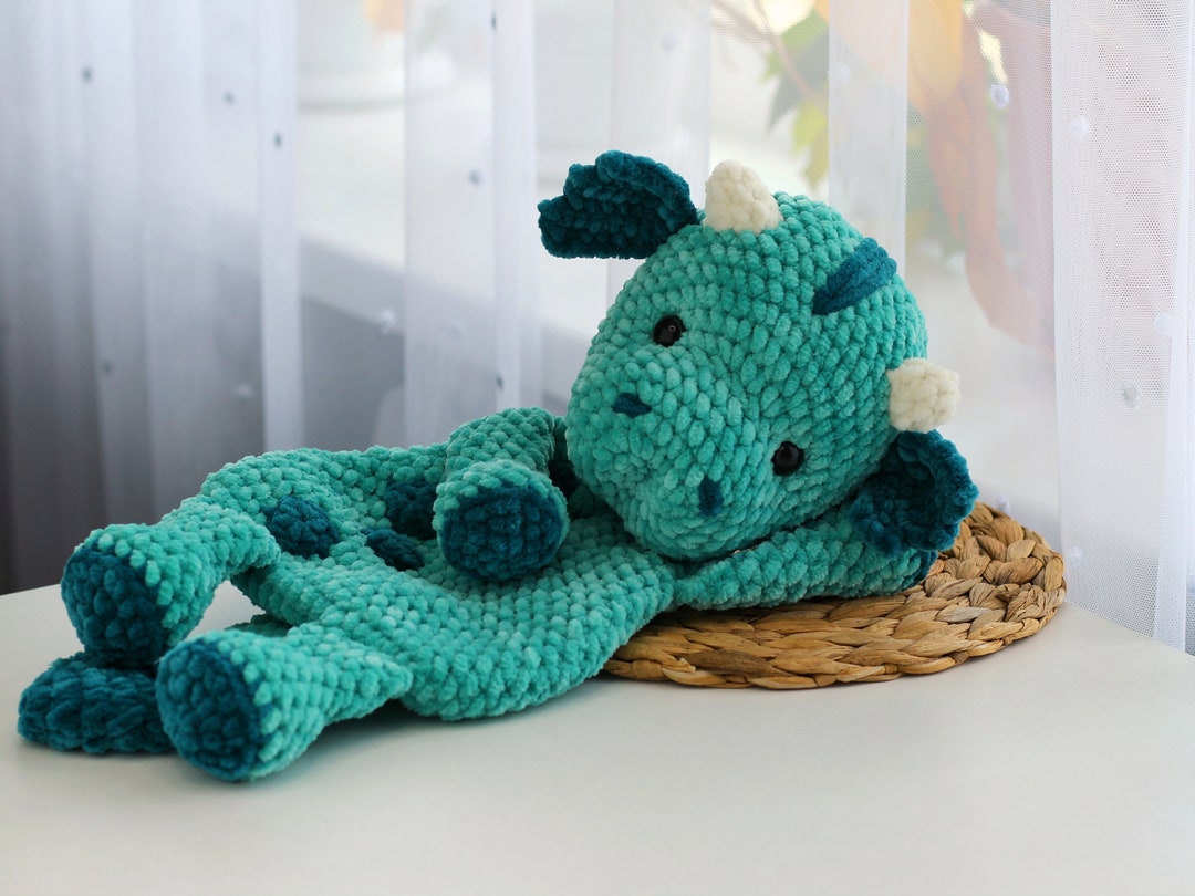 Crochet Sea Dragon Lovey Pattern: Amigurumi Snuggler (US PDF) - Etsy