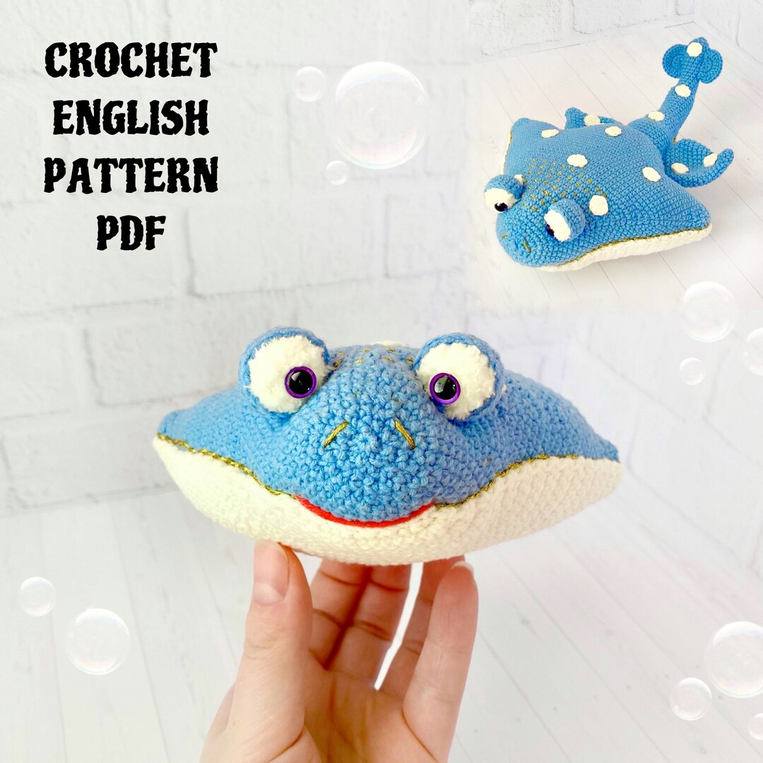 Crochet Stingray Pattern Amigurumi Ocean Stingray Pattern - Etsy