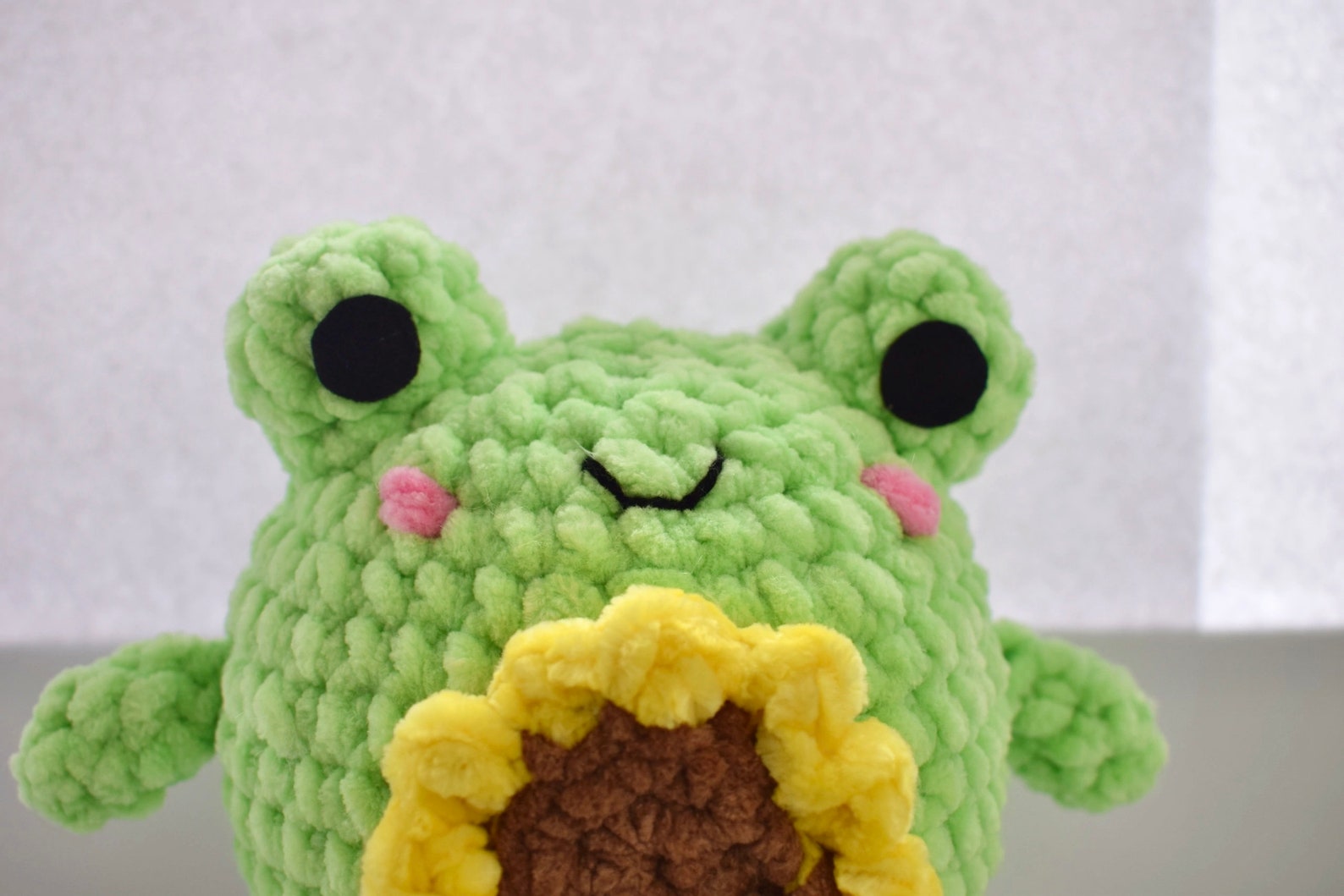 Crochet Frog Pattern Plush Frog Crochet Pattern Sunflower - Etsy