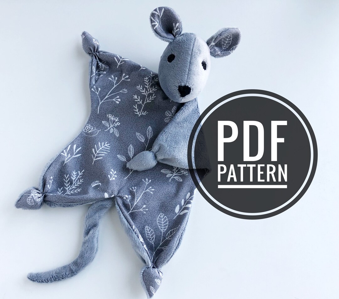 Baby Lovey Sewing Pattern, Lovey for Baby PDF, Mouse Lovey Pattern ...