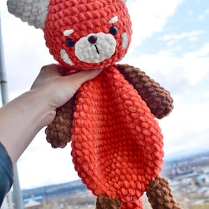 Crochet Red Panda Pattern Crochet Snuggler Pattern Crochet Comforter ...