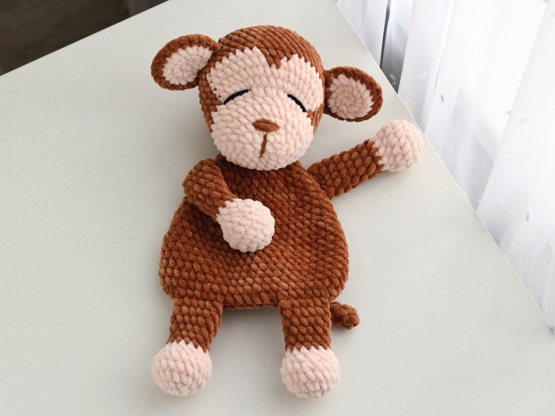 Crochet Monkey Lovey PATTERN: Beginner-friendly Plush Snuggler (US PDF ...