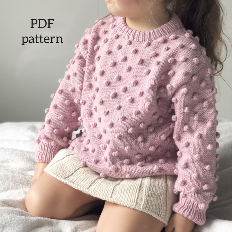 Bobble Knit Sweater - Etsy