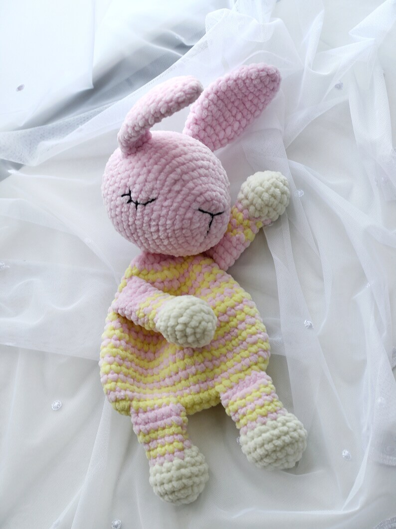 Bunny Lovey Crochet Pattern Rabbit Security Blanket Soft - Etsy