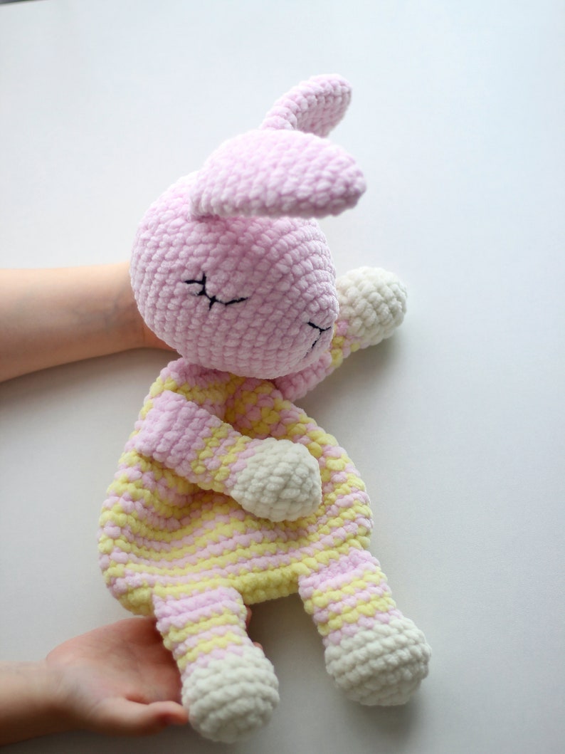 Bunny Lovey Crochet Pattern Rabbit Security Blanket Soft - Etsy