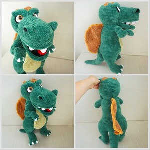 Crochet Pattern Dinosaur Spinosaurus/ Funny Plush Dyno/ Crochet Design ...