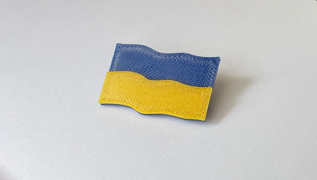 Ukraine Flag Pin, Ukrainian Flag Pin, I Stand With Ukraine, Made in USA ...