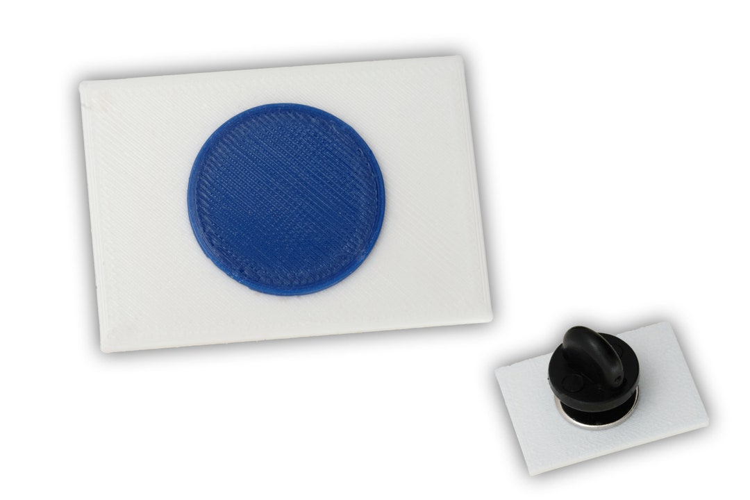 Blue Dot Lapel Pin With Rubber Backing, Made in USA - Etsy