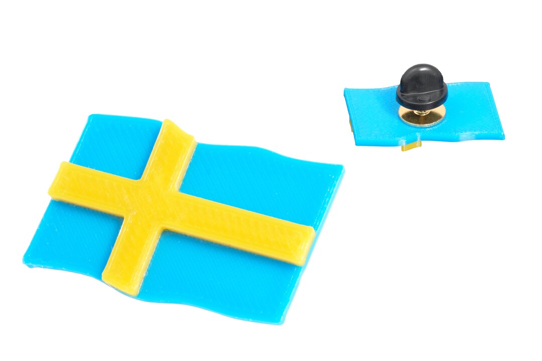 Sweden Flag Lapel Pin, Rubber Backing, Show Unity, Made in USA ...