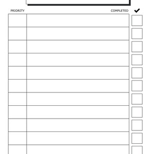 3x5 Index Card Printable Compact Task List Get Things Done Efficiently ...