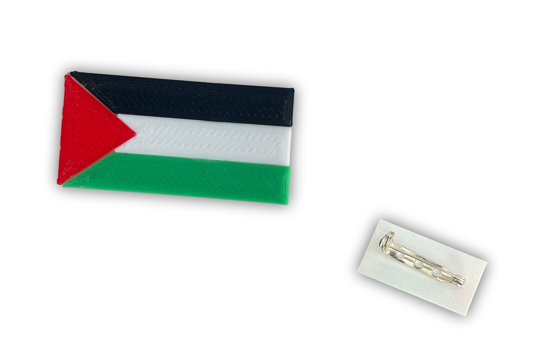 Palestine Flag Pin With Lockbar, Made in USA - Etsy