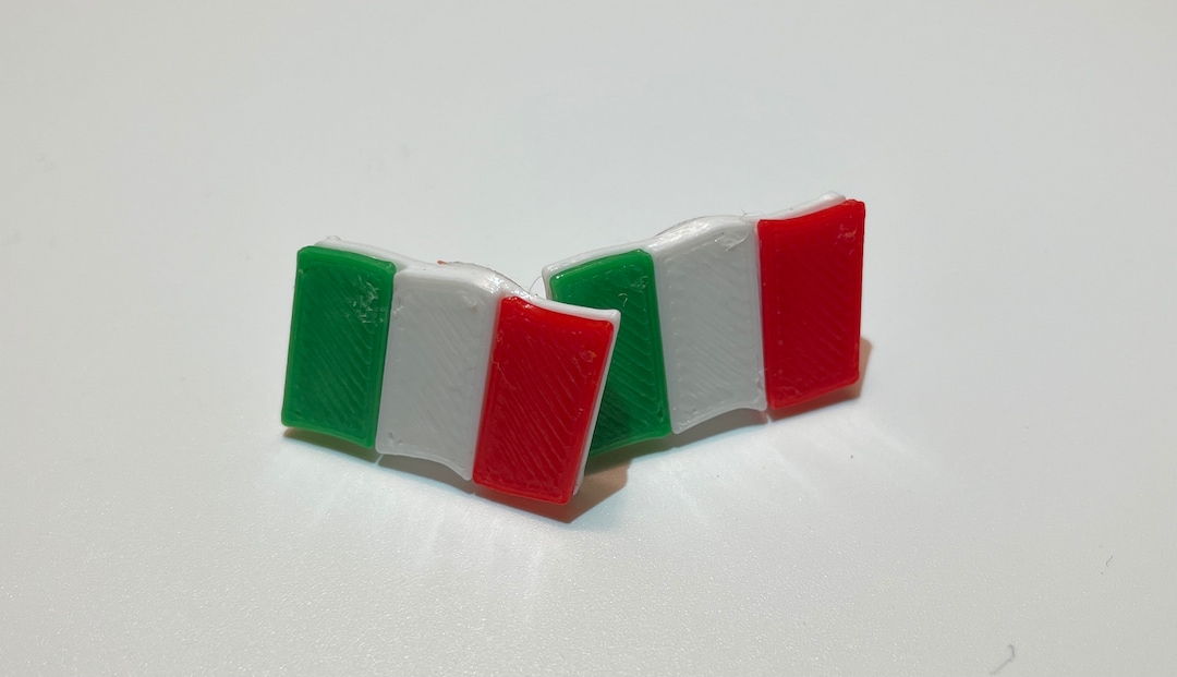 Italian Flag Earrings, Italy Flag Earrings - Etsy