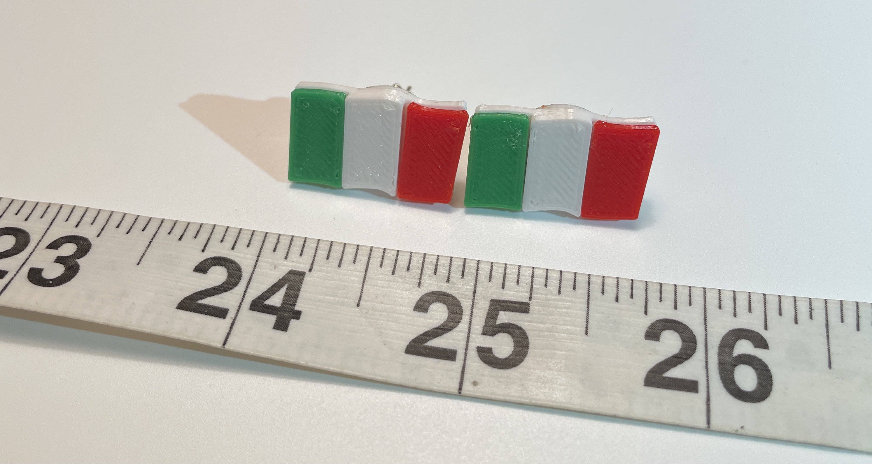 Italian Flag Earrings, Italy Flag Earrings - Etsy