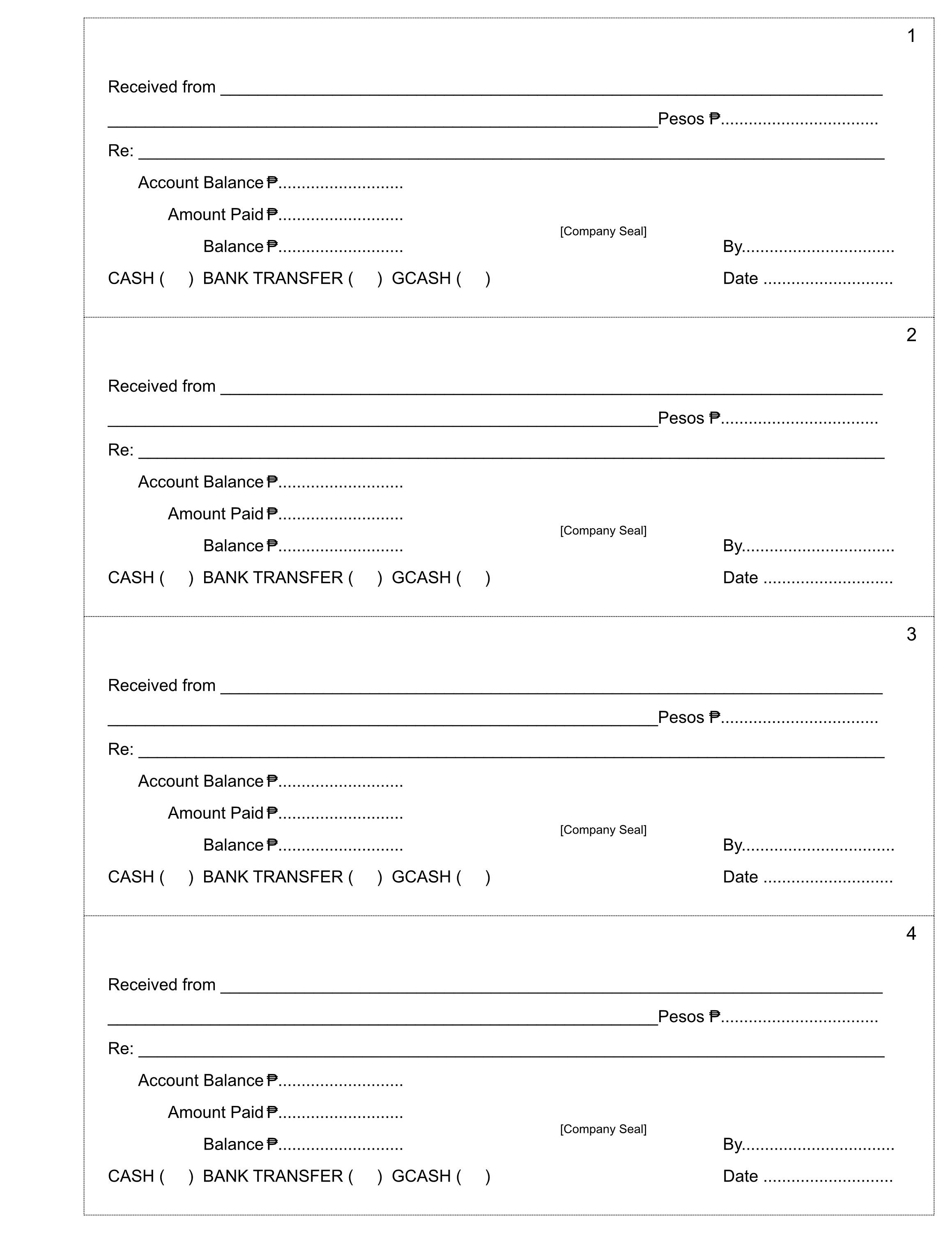 Receipt Book Printable, Letter, Polish Your Small Business Sales Flow ...