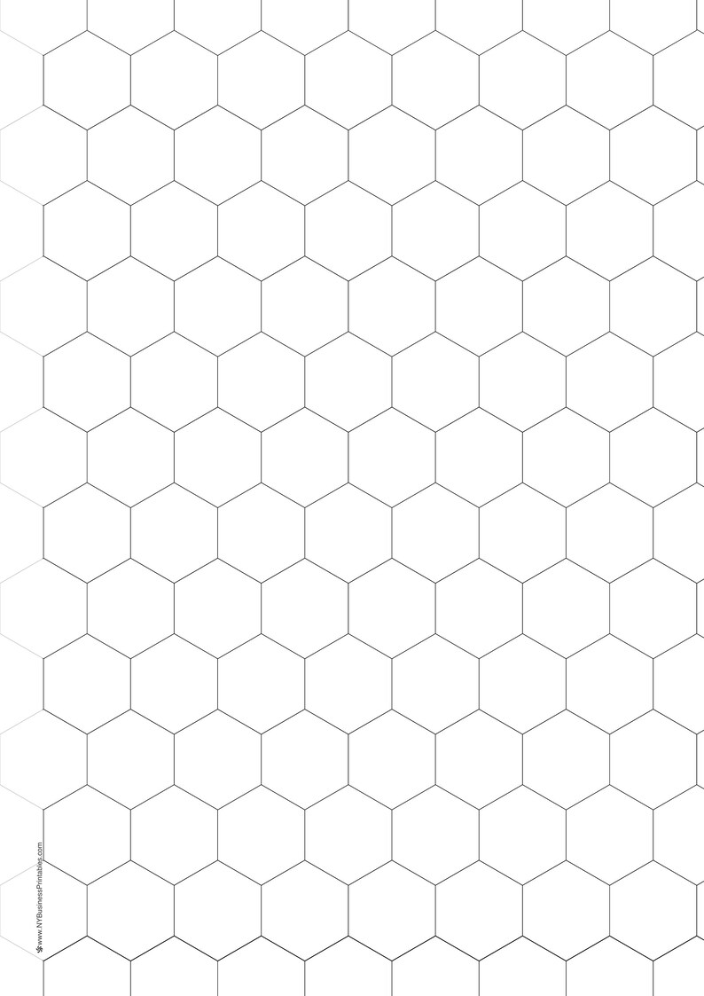 Hex Grid Printable, A4, Tabletop Gaming, Mobile Gaming, Disc Bound ...