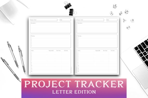 Project Tracker Printable Letter Methodically Define - Etsy