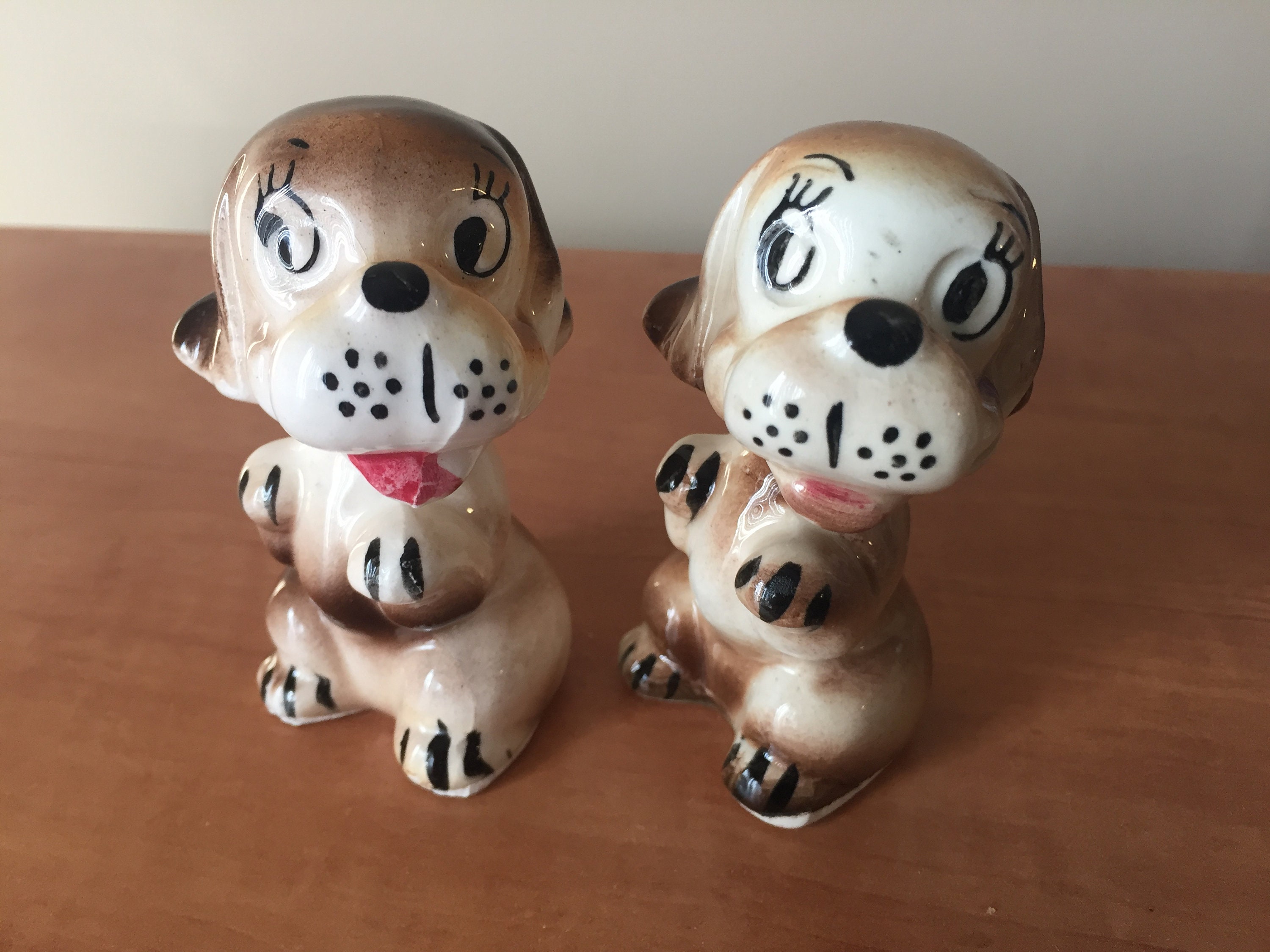 Vintage Retro Dog Salt and Pepper Shakers | Etsy
