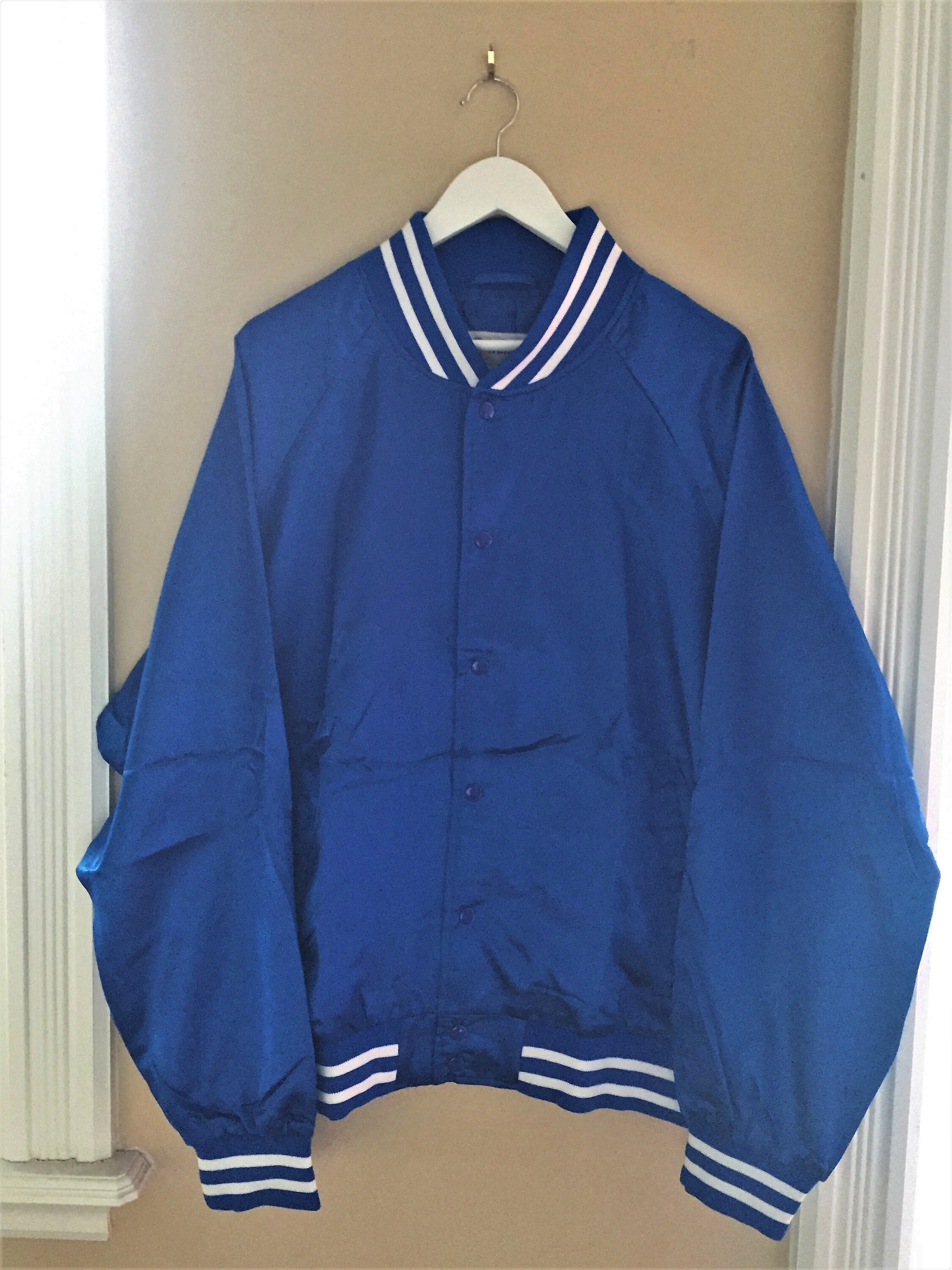 Vintage Retro Blue Bomber Baseball Sportswear Jacket Trimark - Etsy