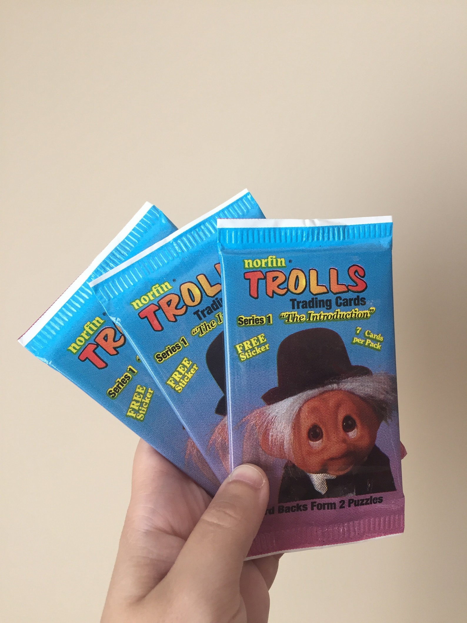 Vintage Three-pack of Norfin Trolls Cards Collectible - Etsy