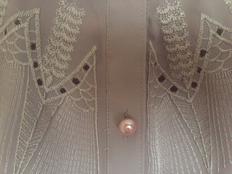 Vintage 1980s Brown Blouse by Lady Collins Collection 80s | Etsy