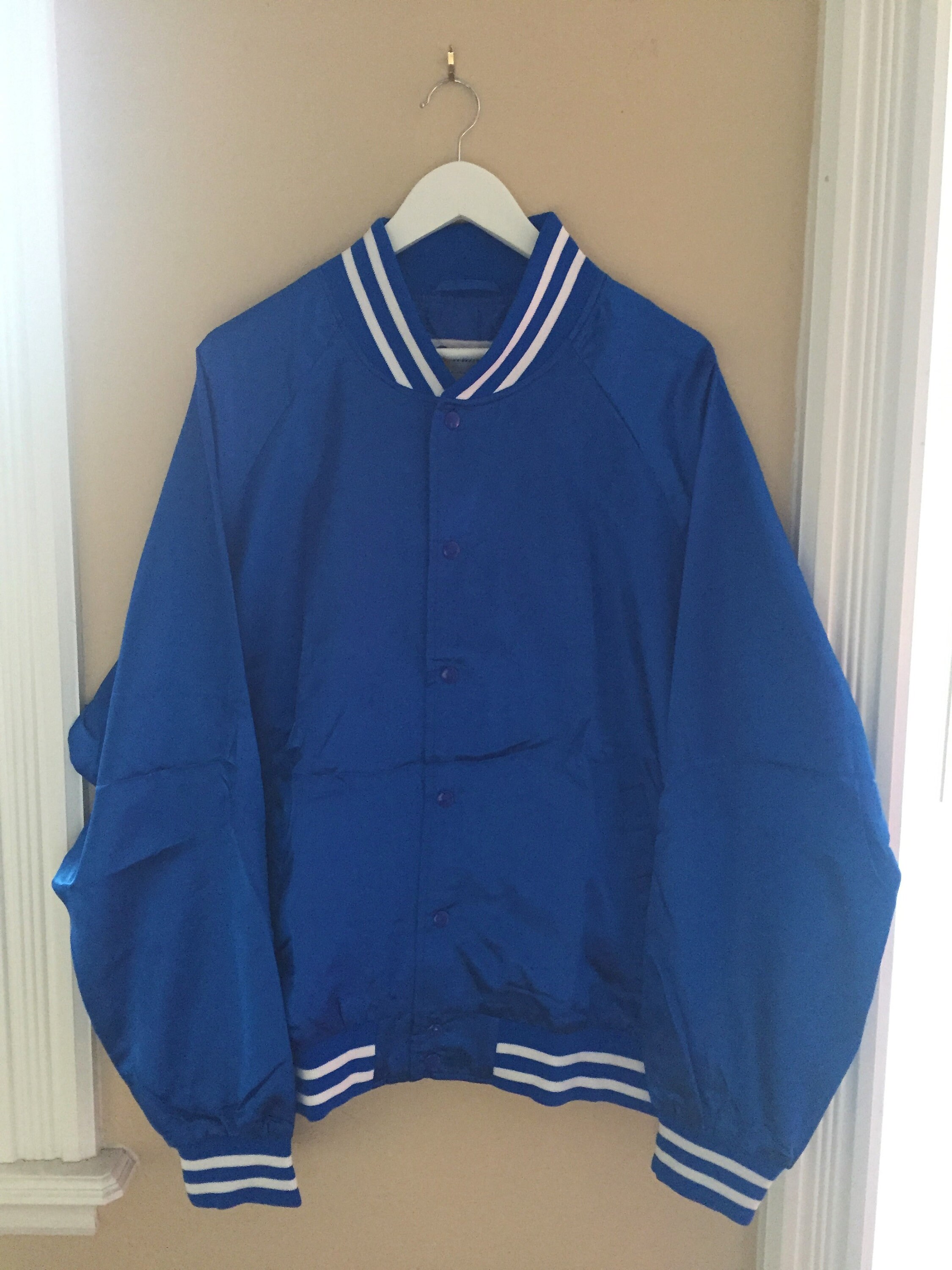 Vintage Retro Blue Bomber Baseball Sportswear Jacket Trimark - Etsy