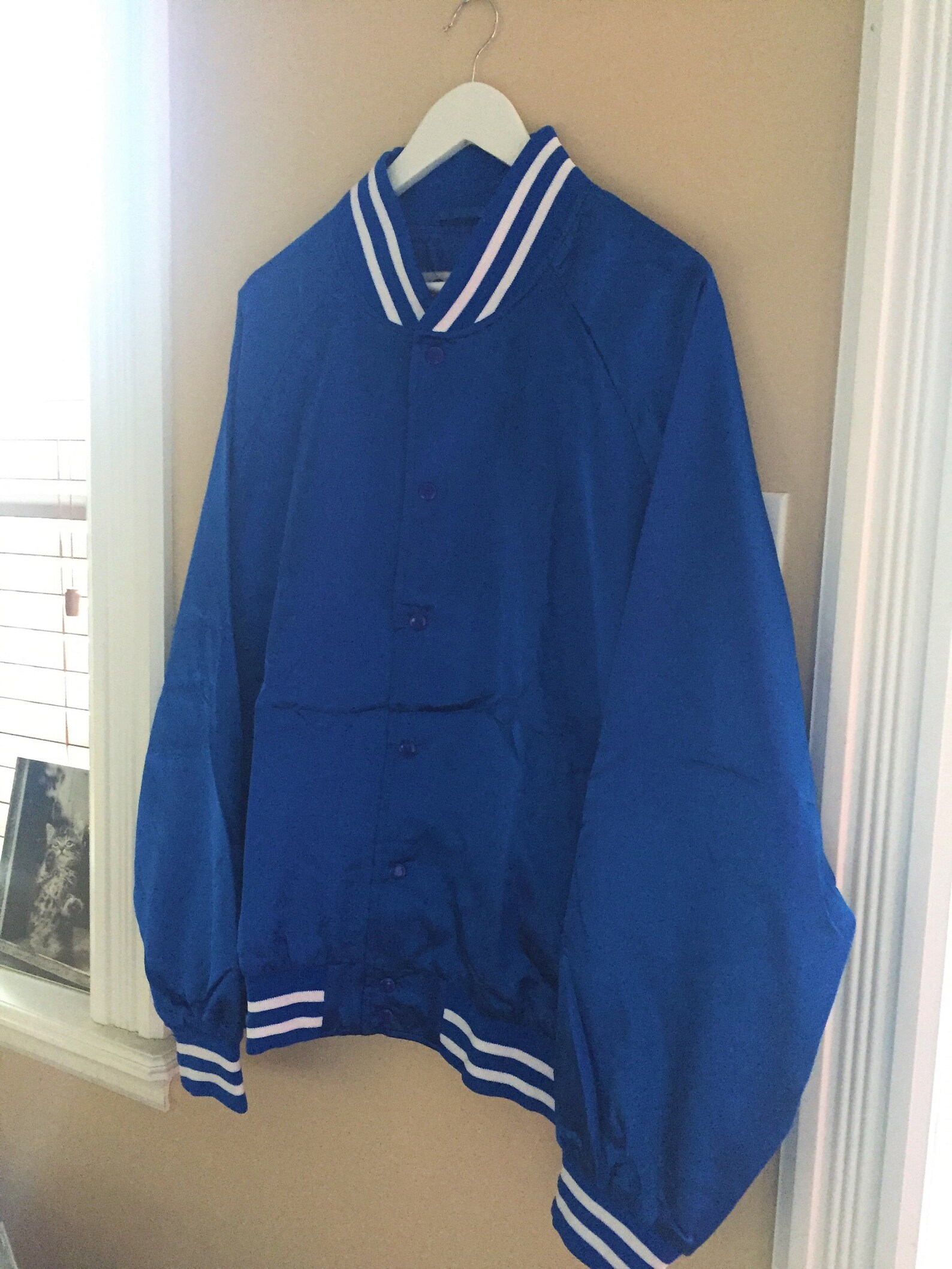Vintage Retro Blue Bomber Baseball Sportswear Jacket Trimark - Etsy