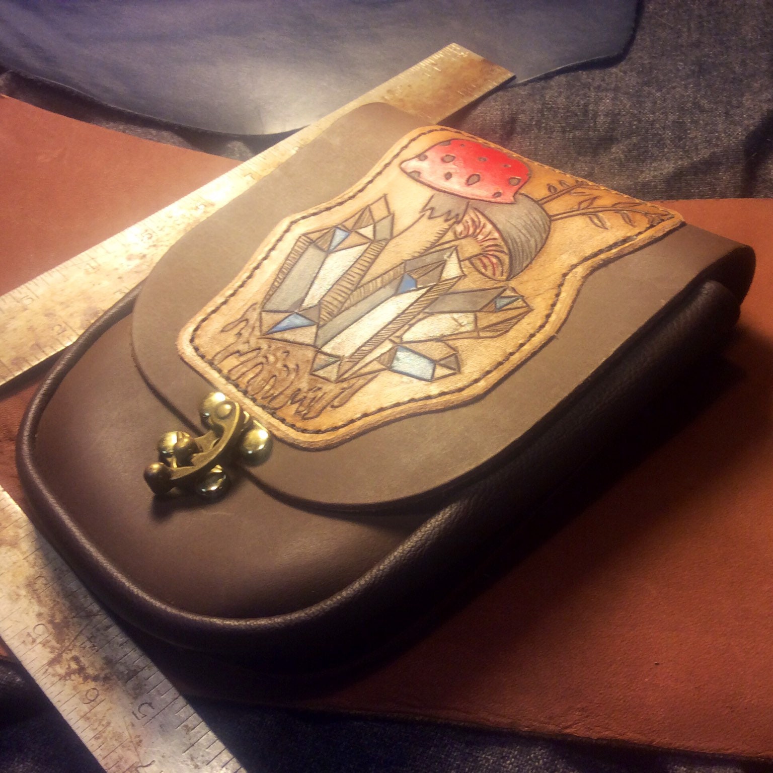 Handtooled Leather Pouch for Renaissance and Cosplay | Etsy