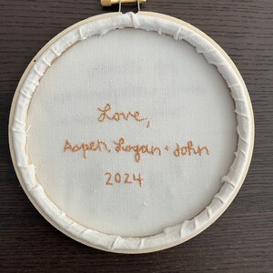 Custom Hand Embroidered Wildflower Hoop: Personalized Keepsake Gift - Etsy