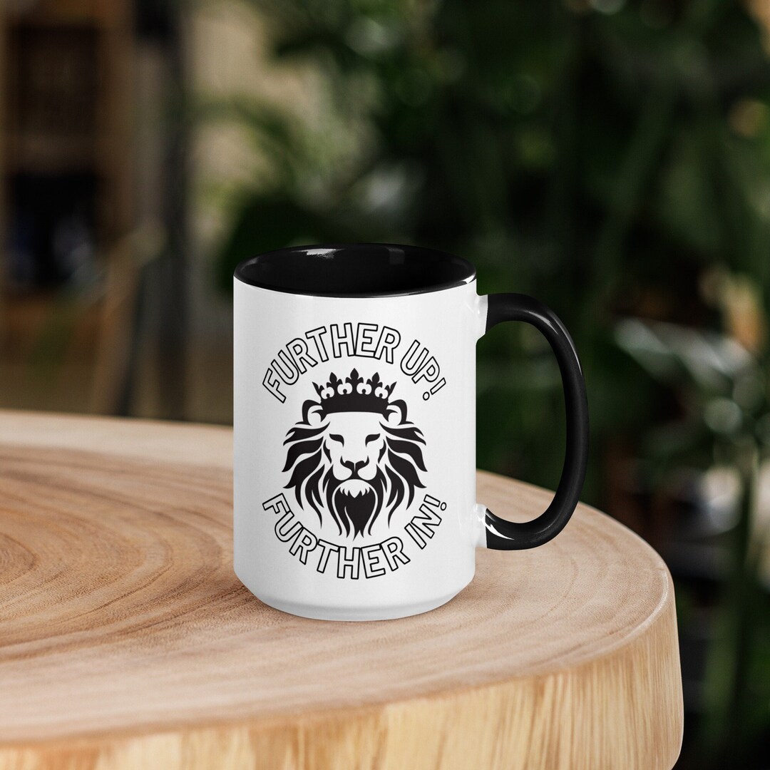 Narnia Mug, Aslan Mug, Further up Further in Mug, White Mug, Family ...