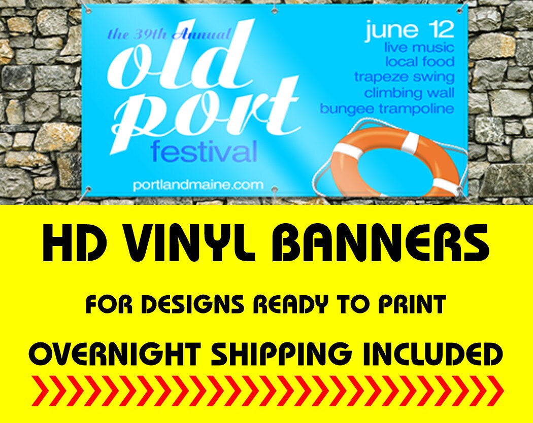 CUSTOM VINYL BANNERS - for Designs Ready to Print - 1 Business Day ...
