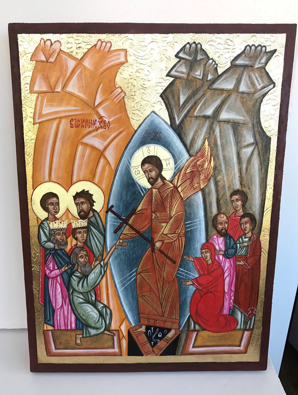 Resurrection of Jesus Christ, Harrowing of Hell Icon, Hand Painted Icon ...