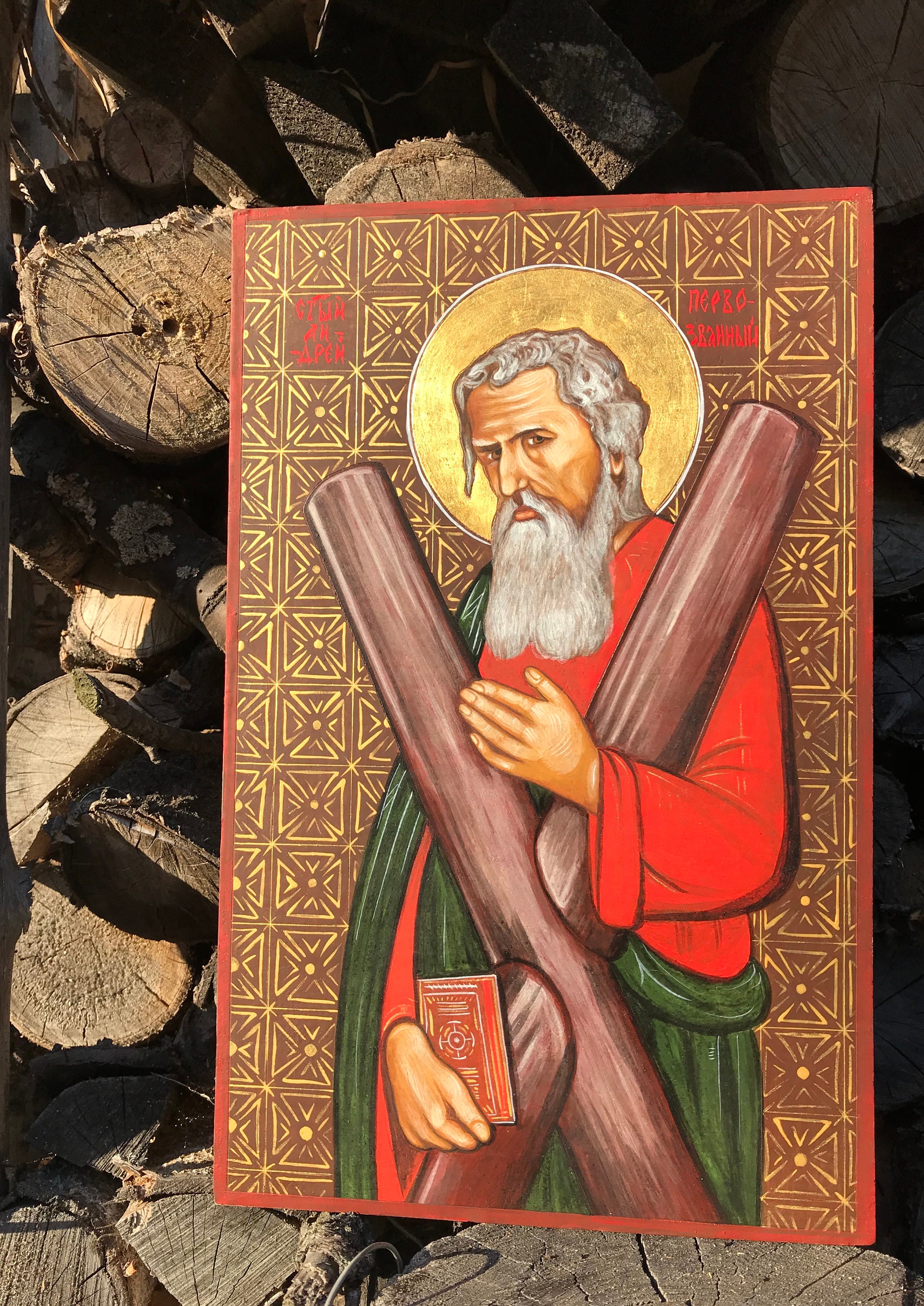 St. Andrew Andrew the Apostle Icon. Orthodox Icon. Hand-made - Etsy