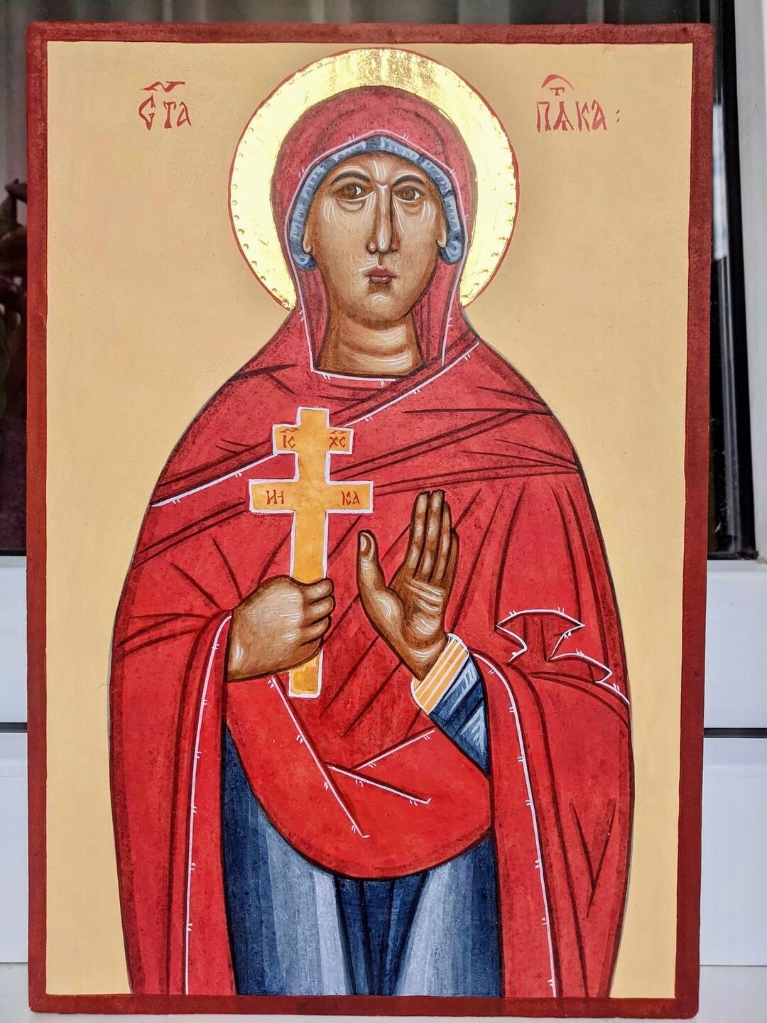 Saint Paraskevi, St. Paraskeva Hand Painted Icon, Byzantine Icon ...