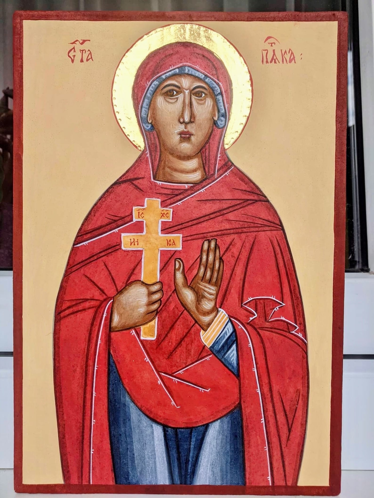 Saint Paraskevi, St. Paraskeva Hand Painted Icon, Byzantine Icon ...