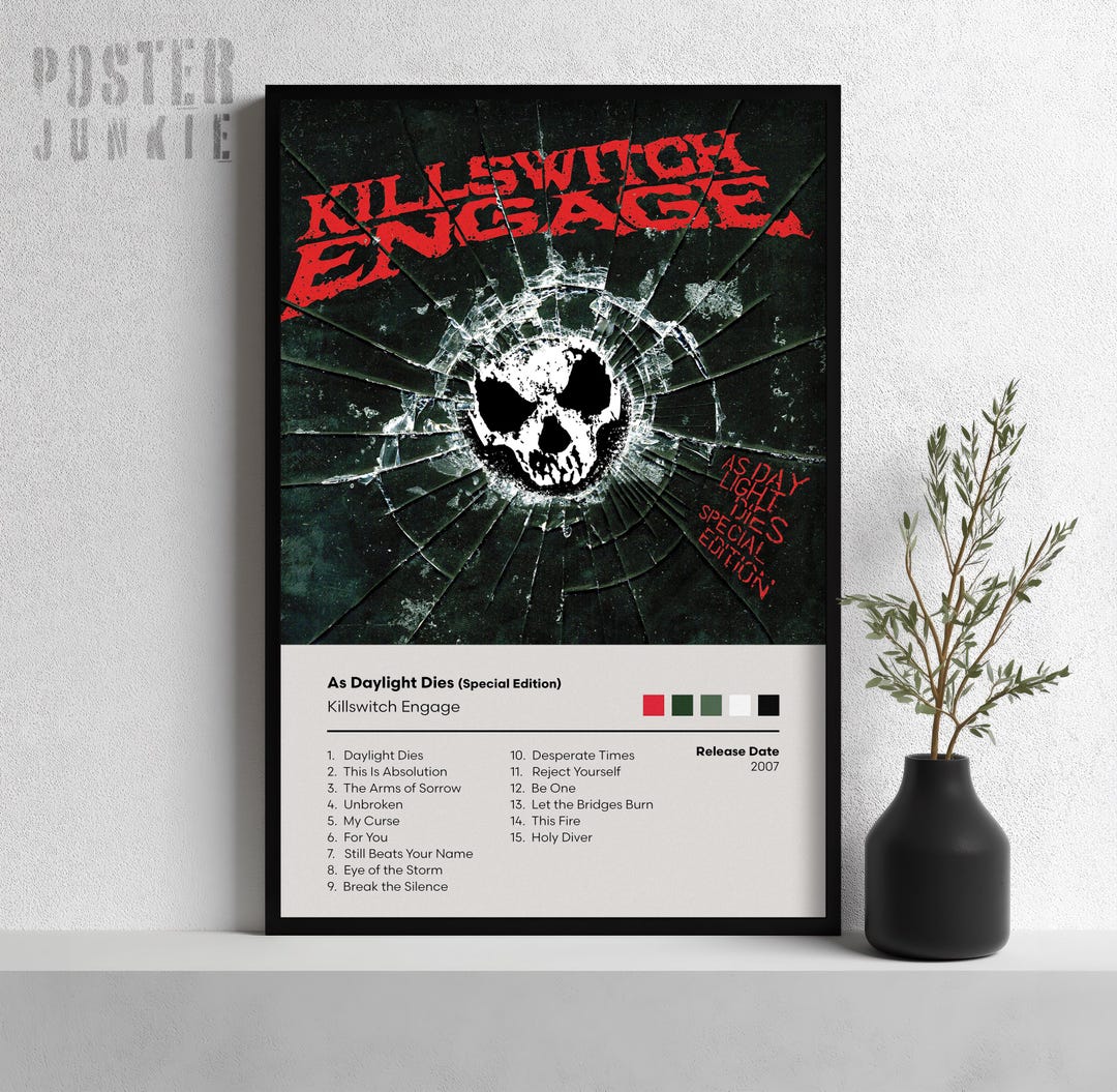 Killswitch Engage ‘as Daylight Dies (special Edition)’ Album Art Poster ...