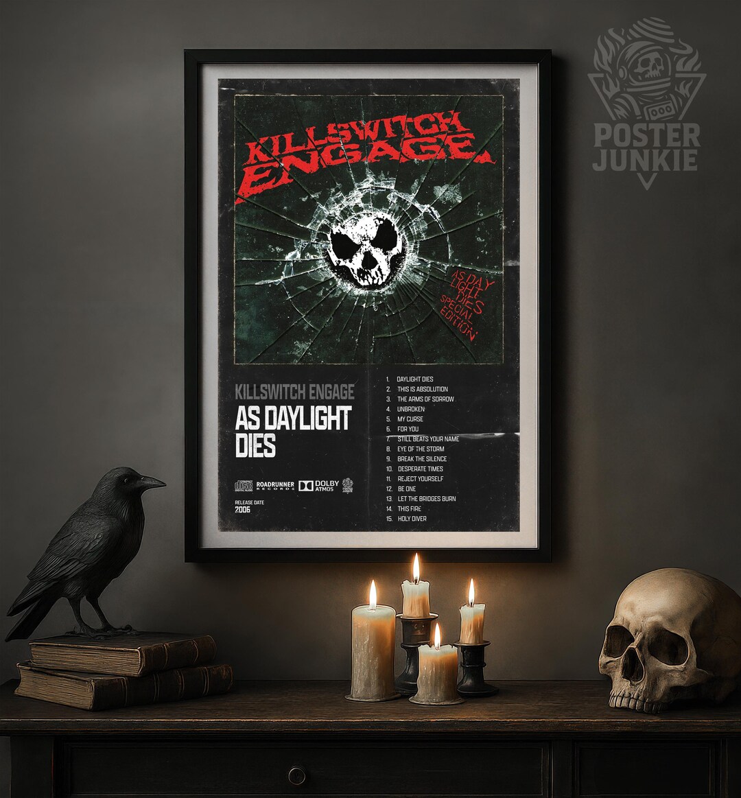 Killswitch Engage 'as Daylight Dies' Special Edition Album Art Poster ...