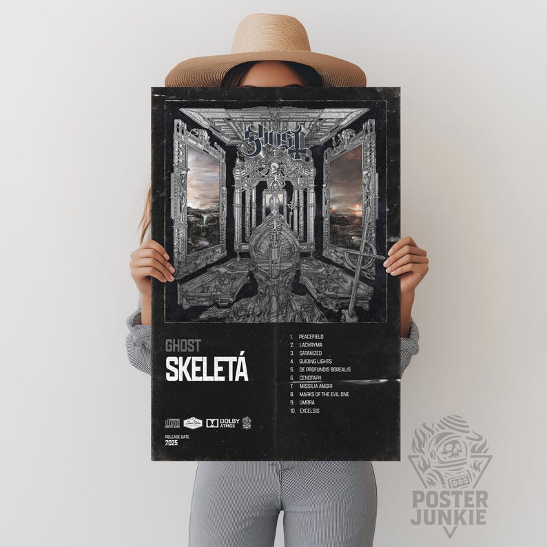 Ghost 'skeleta' Album Art Poster | Poster Junkie - Wall Decor - Etsy