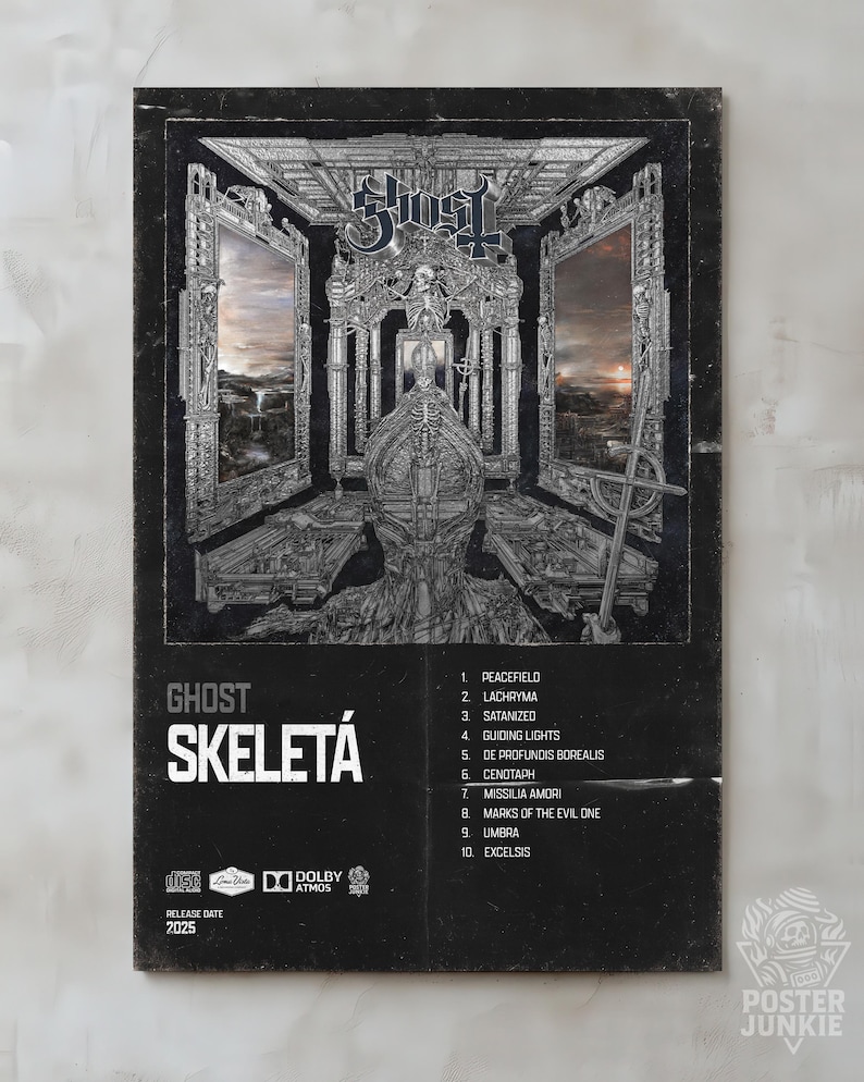 Ghost 'skeleta' Album Art Poster | Poster Junkie - Wall Decor - Etsy