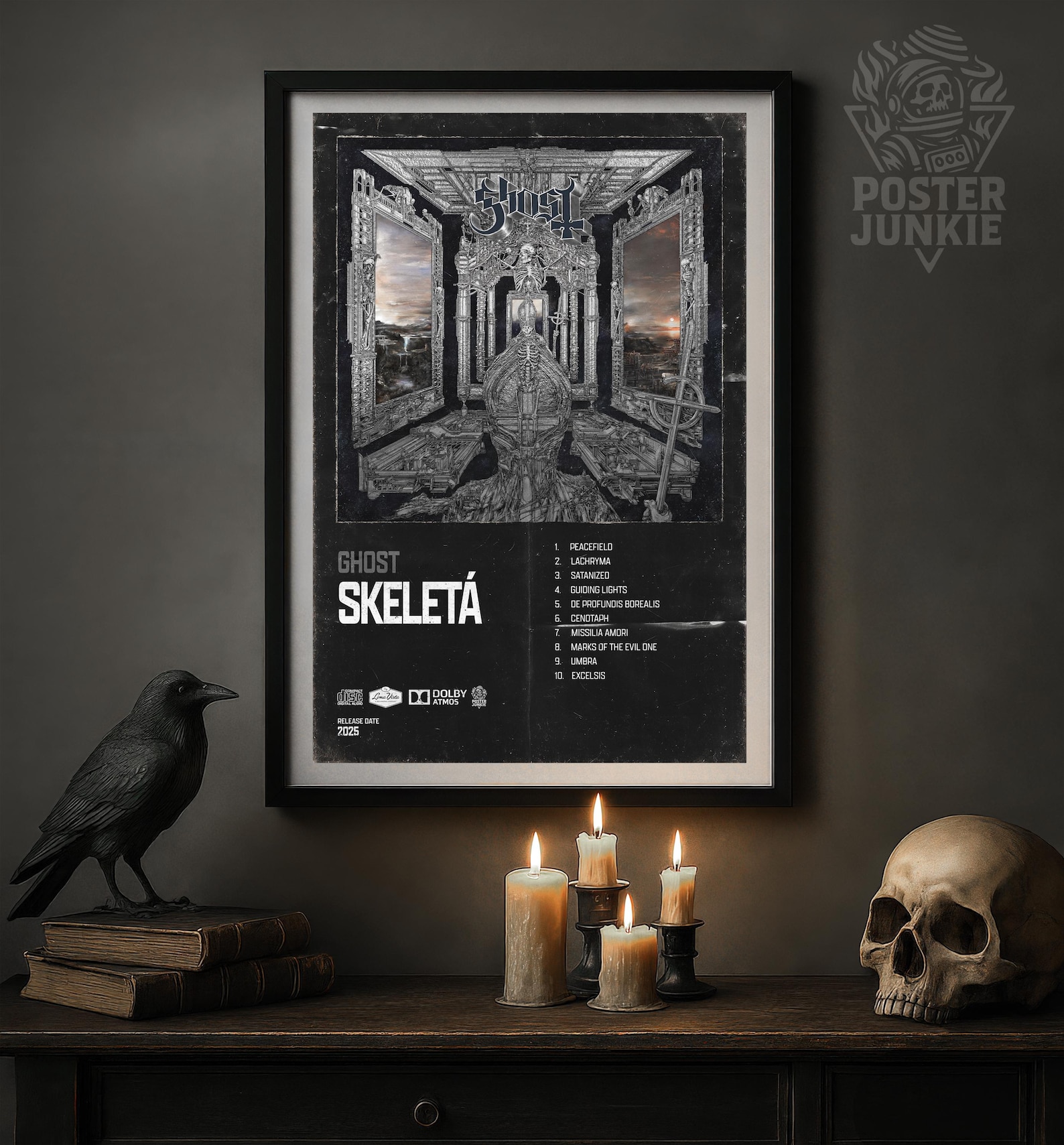 Ghost 'skeleta' Album Art Poster | Poster Junkie - Wall Decor - Etsy