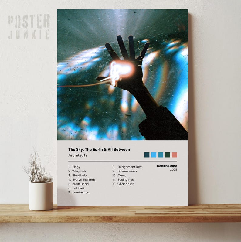 Architects 'the Sky, the Earth' Album Art Poster | Metalcore Music ...