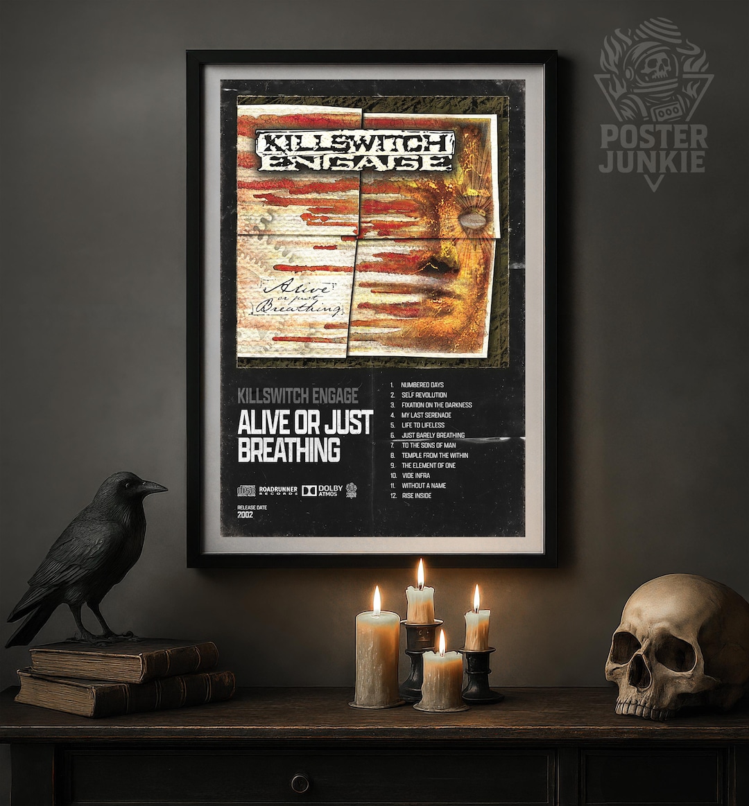 Killswitch Engage 'alive or Just Breaking' Album Art Poster | Poster ...