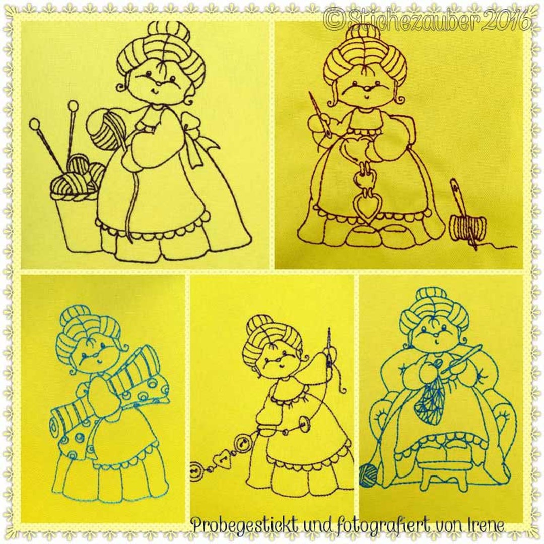 OMI Hand Works-redwork 10x10 - Etsy