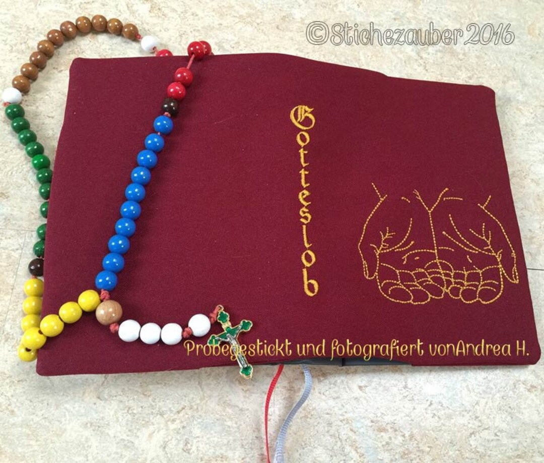 2 ITH Book Covers With Hand Motifs 20x30 - Etsy