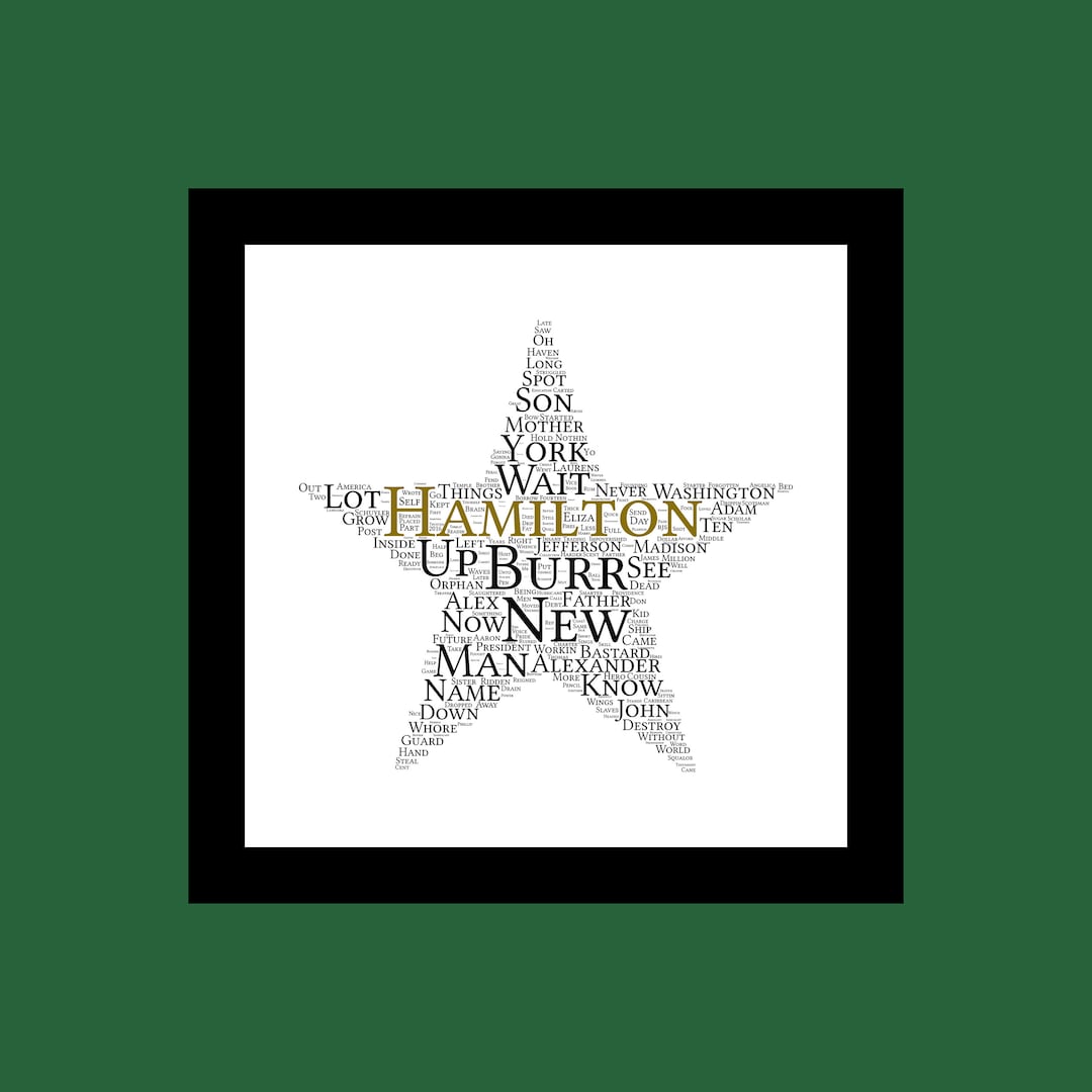 HAMILTON STAR Signed Original Art Print - Etsy